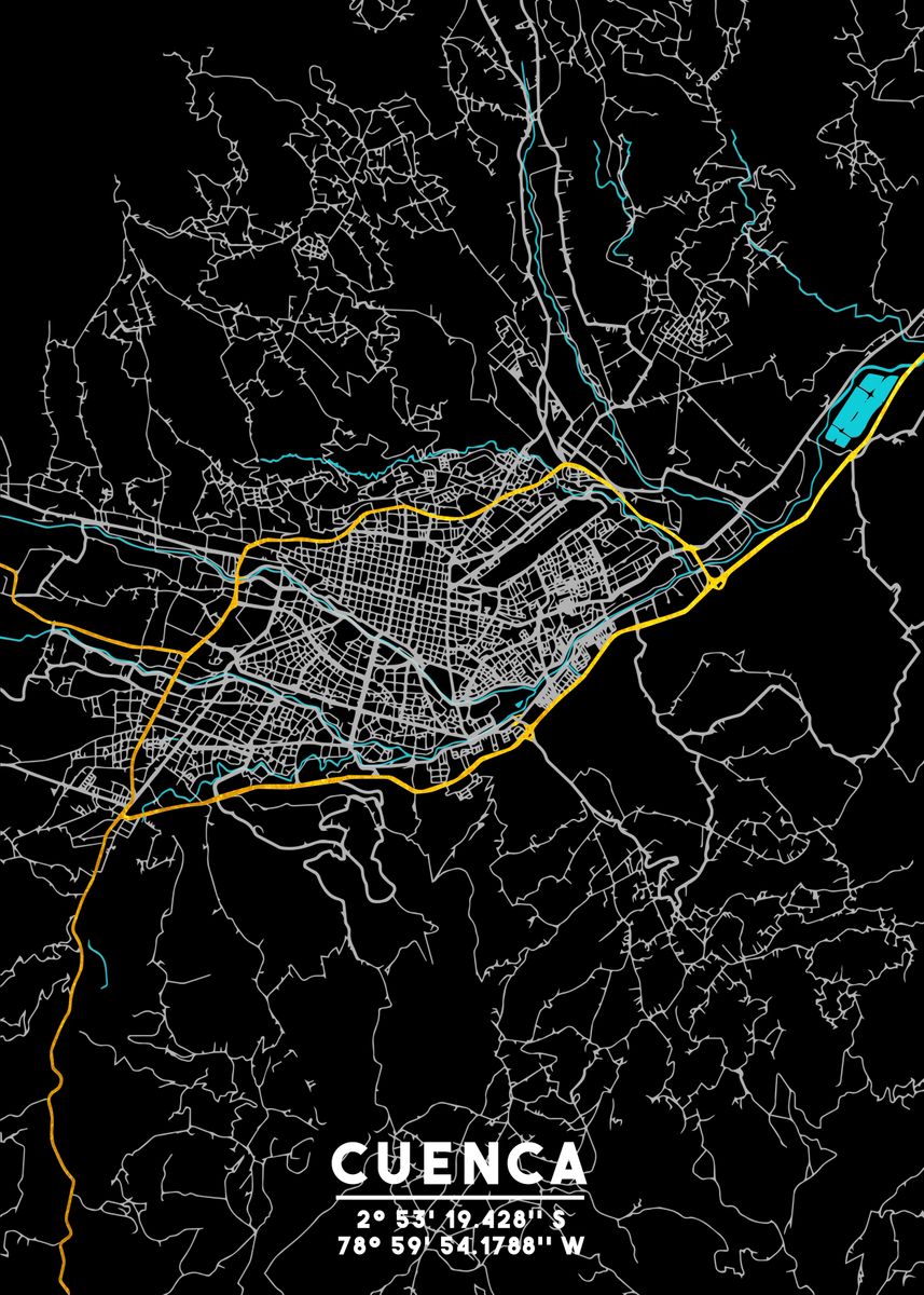 'Cuenca Ecuador' Poster, picture, metal print, paint by Clayborne Frank | Displate