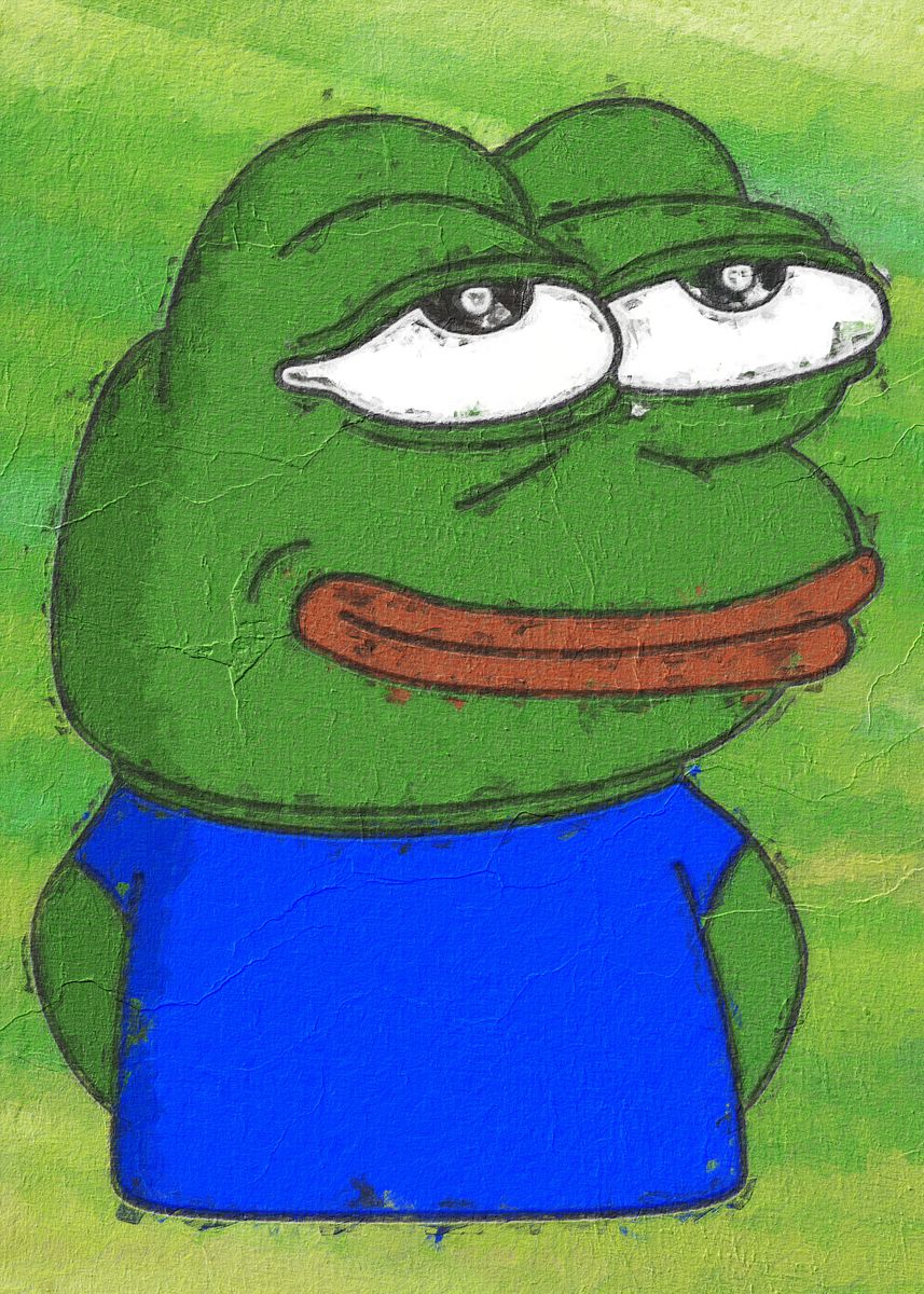 'Pepe the Frog' Poster, picture, metal print, paint by Meme Daily ...