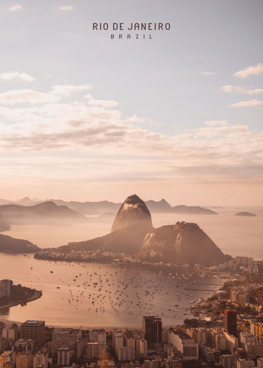'Rio de Janeiro ' Poster, picture, metal print, paint by Travel Addict ...