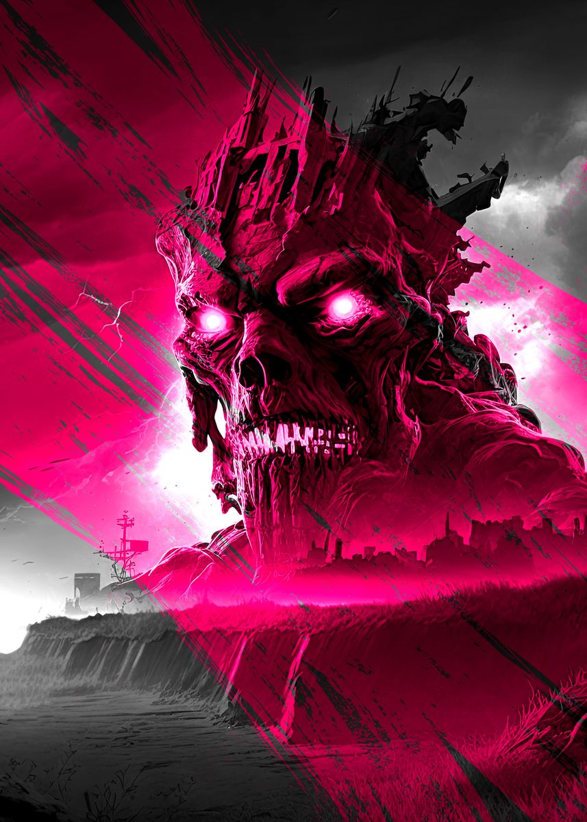 'Dark Fantasy Stone Demon' Poster, picture, metal print, paint by RAWWR ...