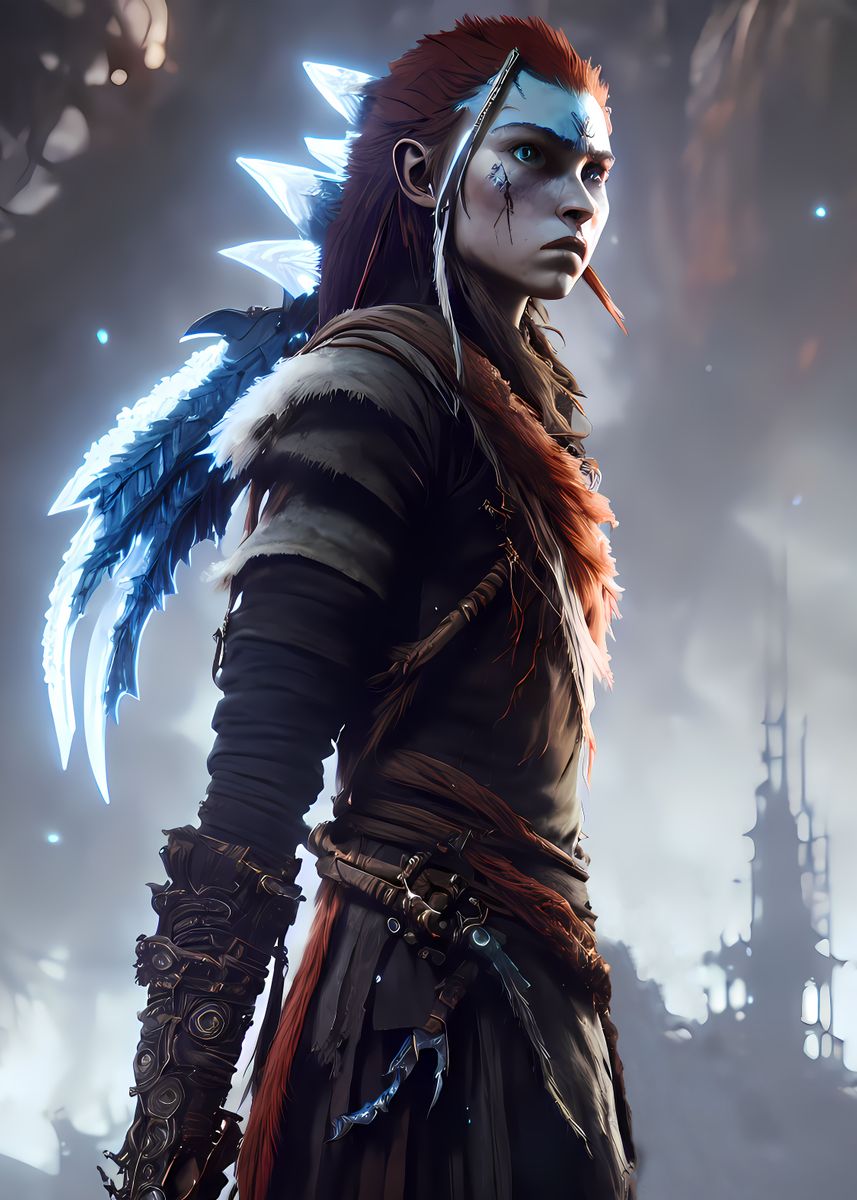 'Hunter' Poster, picture, metal print, paint by Lukasz Kobylka | Displate