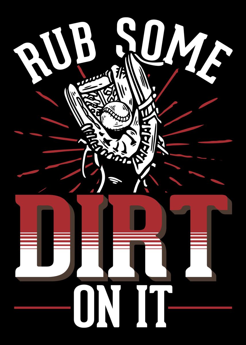 'Baseball Catcher Funny' Poster, picture, metal print, paint by ...