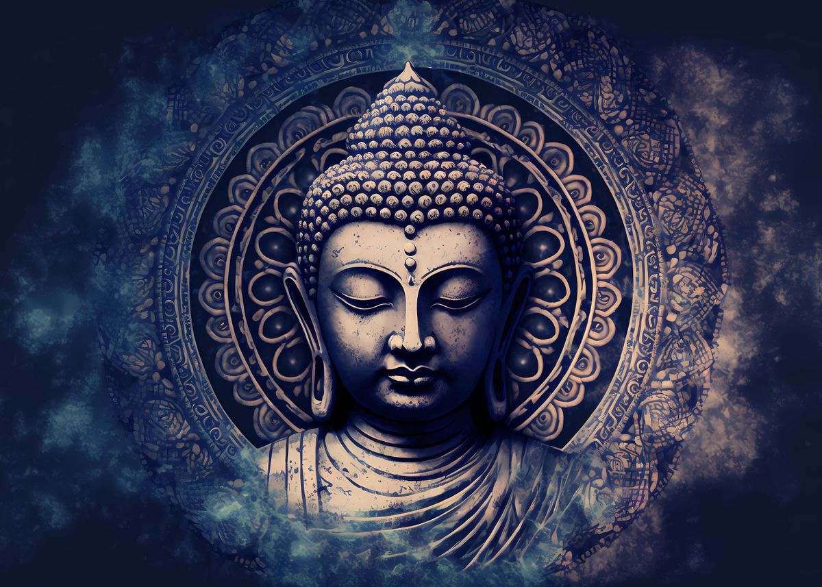 'Wisdoms Glow of buddha' Poster by PRANIT BANSODE | Displate