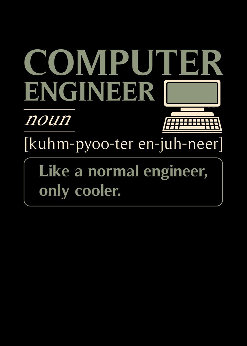 'Computer Engineer' Poster, picture, metal print, paint by Uwe Seibert ...
