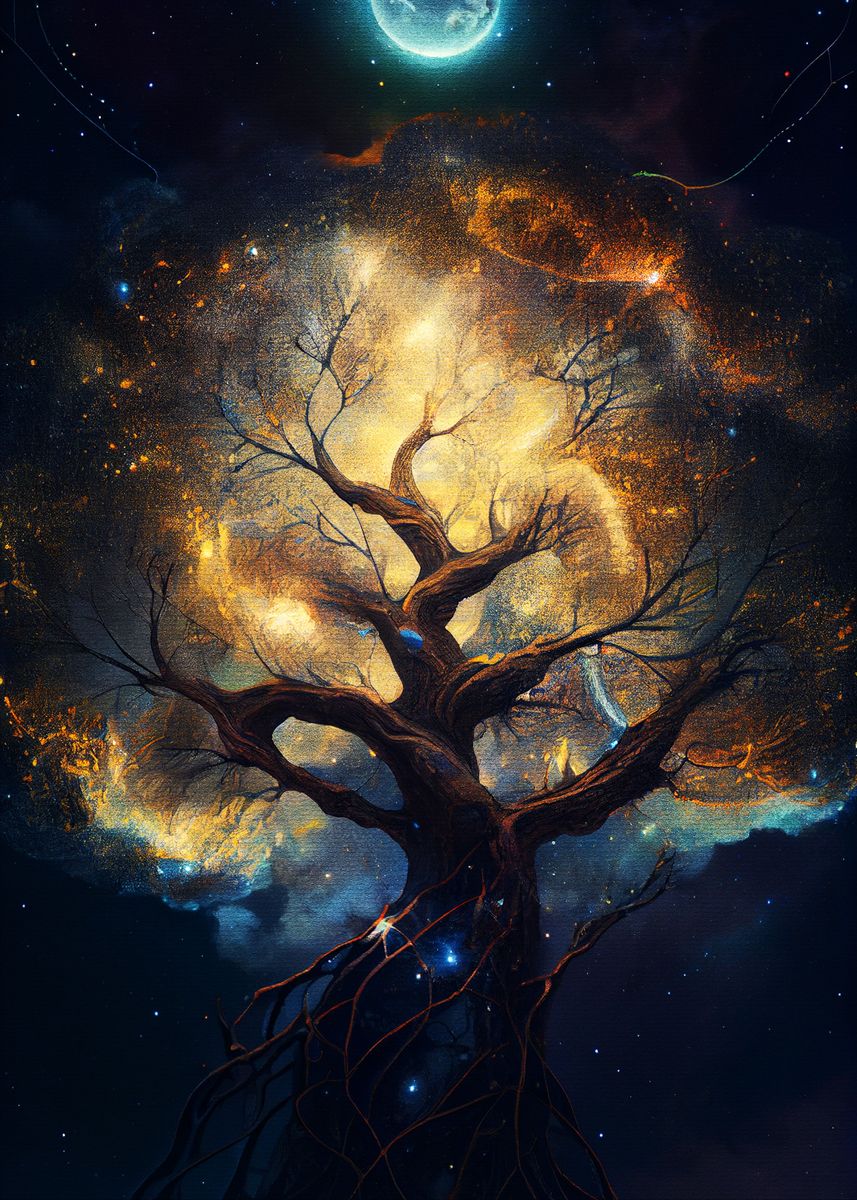 'Abstract Of Tree' Poster, picture, metal print, paint by Fachrul ...