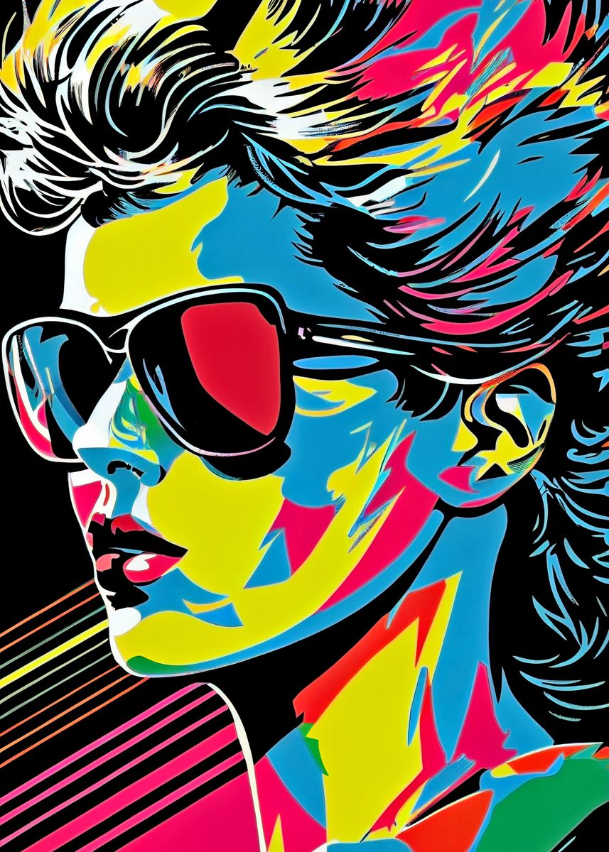 'Cute Pop Art Beauty' Poster, picture, metal print, paint by Steel ...