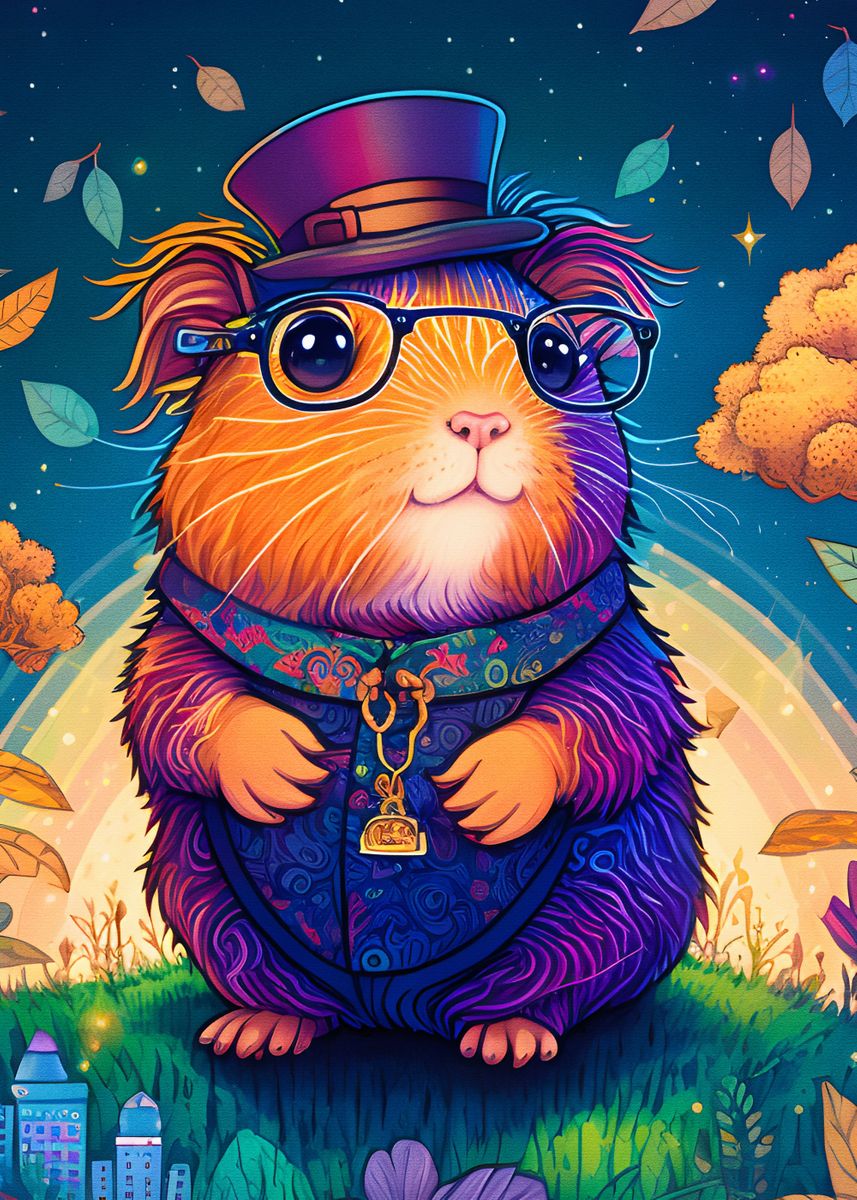 'super cute mouse' Poster, picture, metal print, paint by Elz art ...