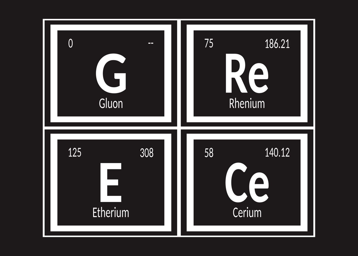 'Greece Elements' Poster by Maozva | Displate