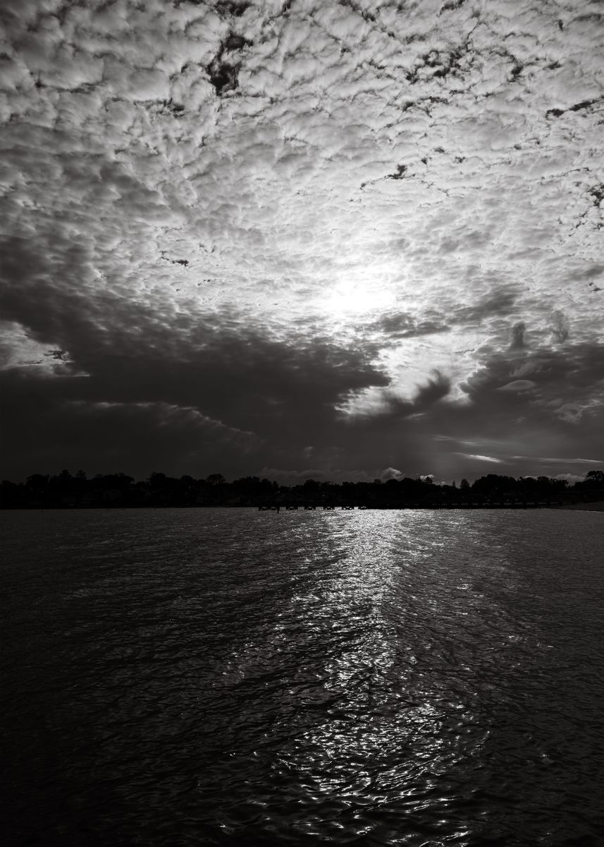 'Dark Water Clouded Sky' Poster, picture, metal print, paint by Cammina ...