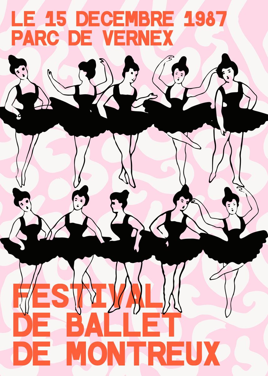 'Festival De Ballet Affiche' Poster, picture, metal print, paint by BluePinkPanther | Displate