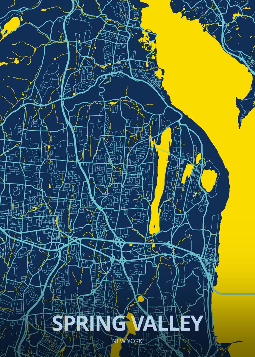 'SPRING VALLEY' Poster, picture, metal print, paint by CRAFTSSSTUDIO ...