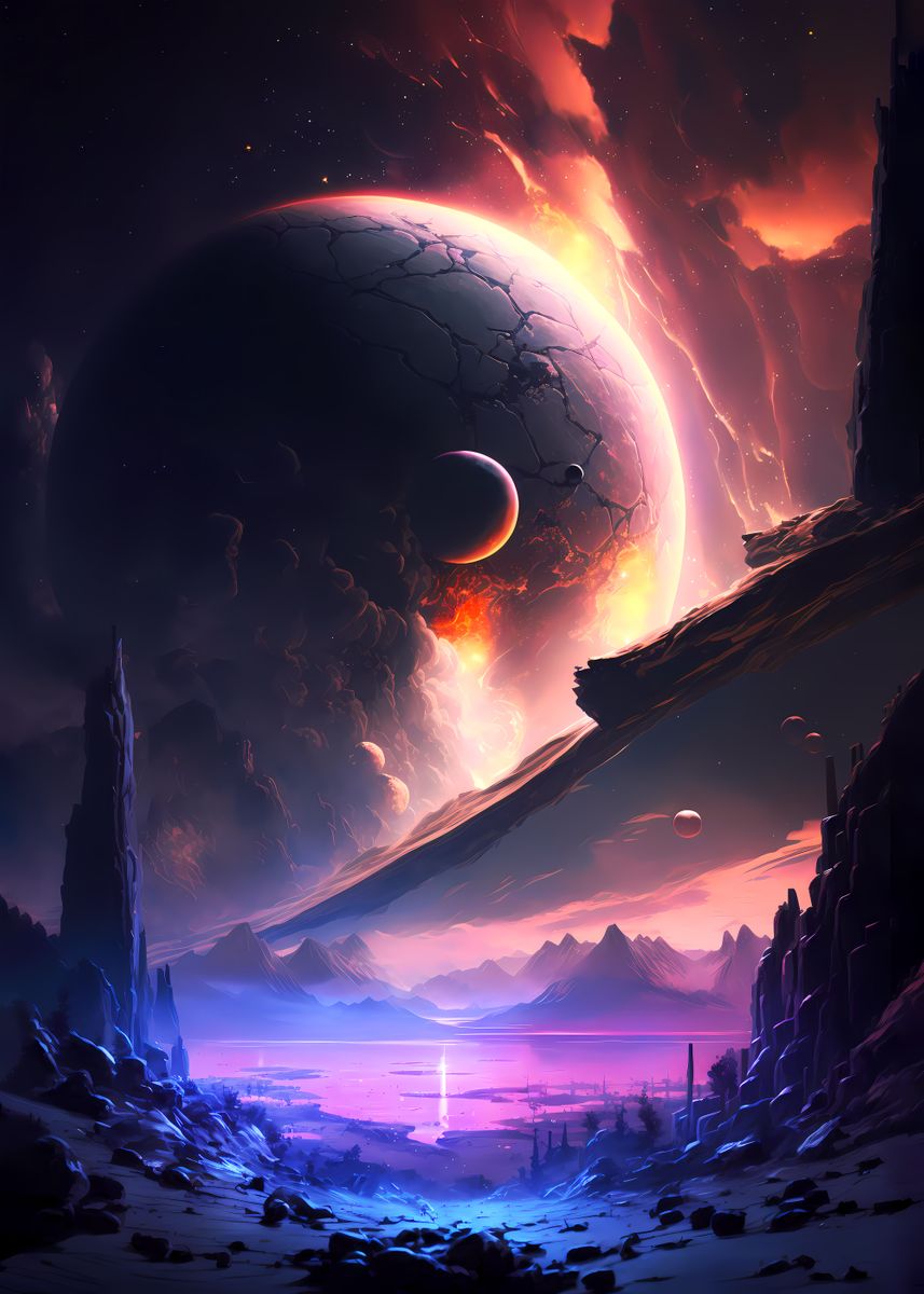 'Galactic Infinity' Poster, picture, metal print, paint by Luong Phat ...