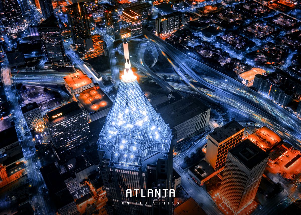 'Atlanta ' Poster by Big City | Displate