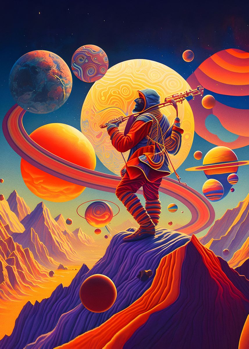 'space abstract' Poster, picture, metal print, paint by Muhammad Irsan ...