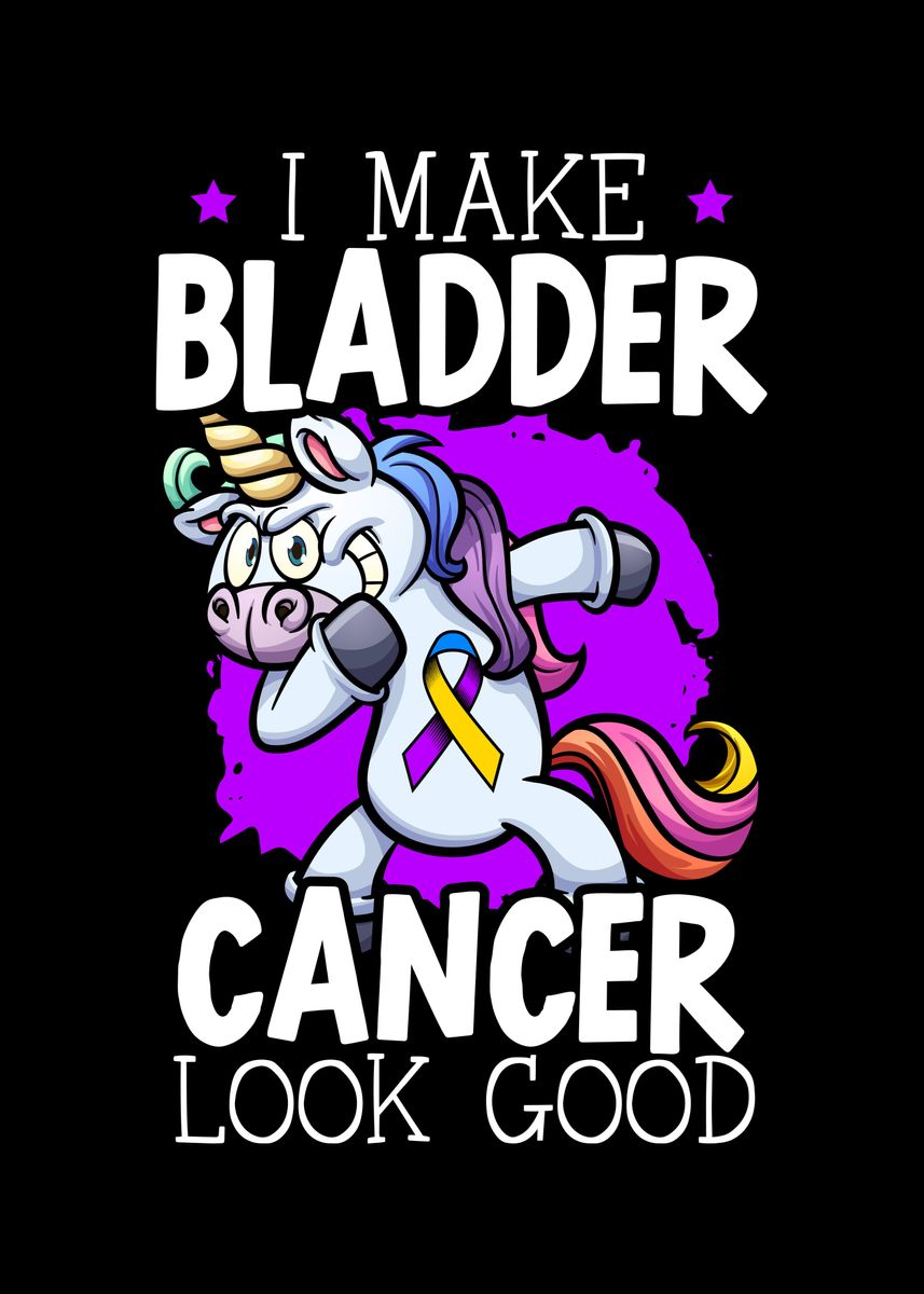 'Bladder Cancer Warrior' Poster, picture, metal print, paint by NAO ...