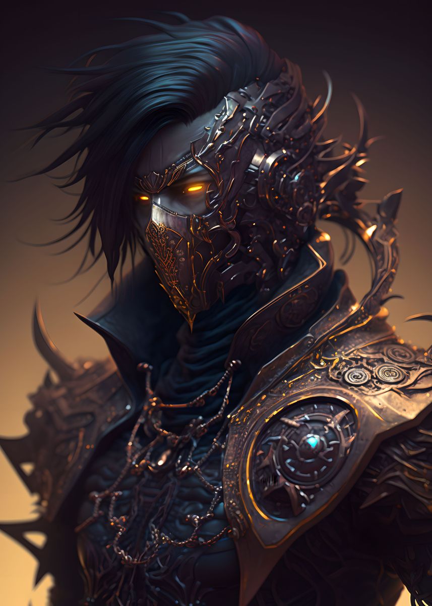 'Kayn' Poster, picture, metal print, paint by Lukasz Kobylka | Displate