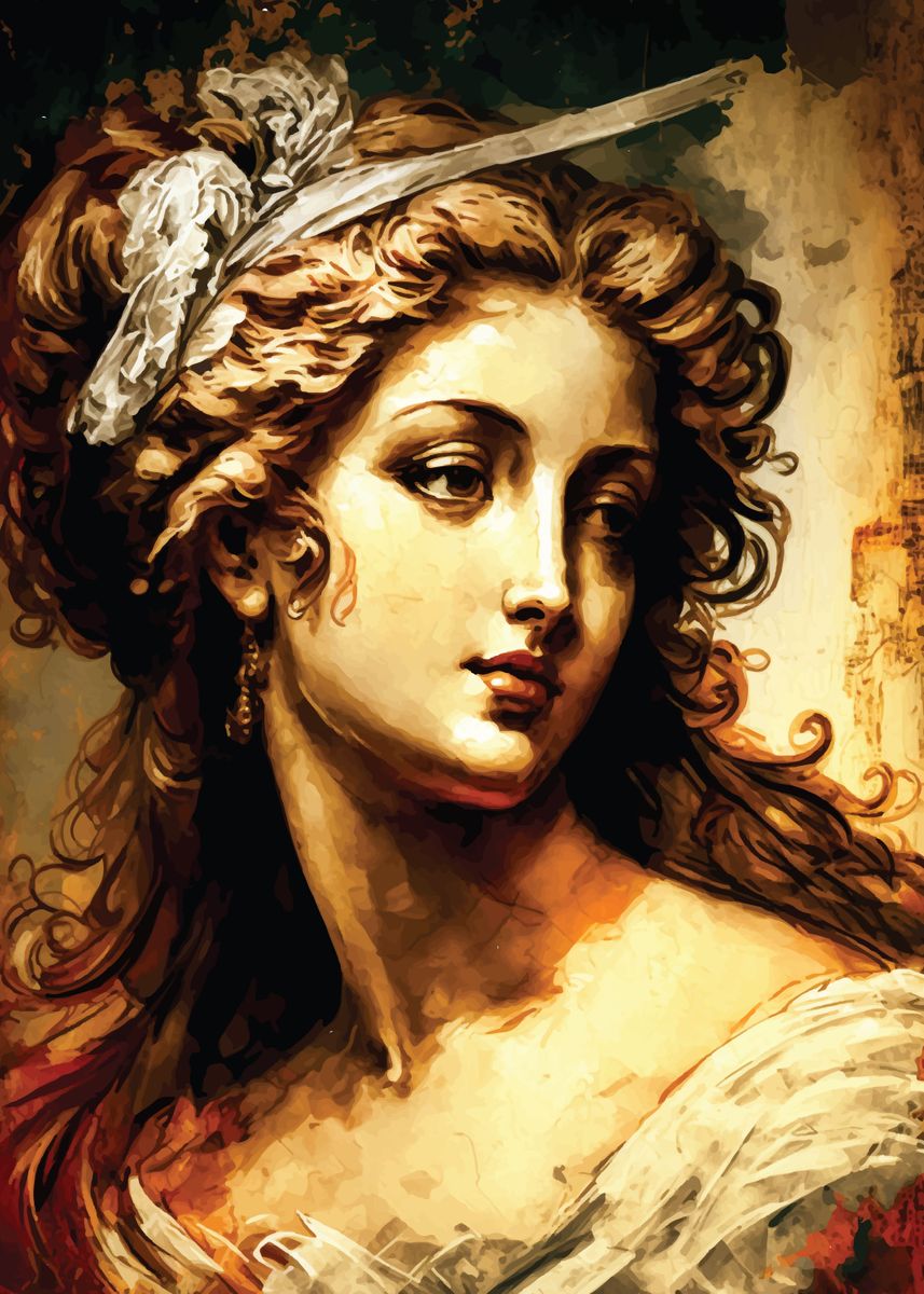 'The Painterly Woman' Poster, picture, metal print, paint by Anxhela ...