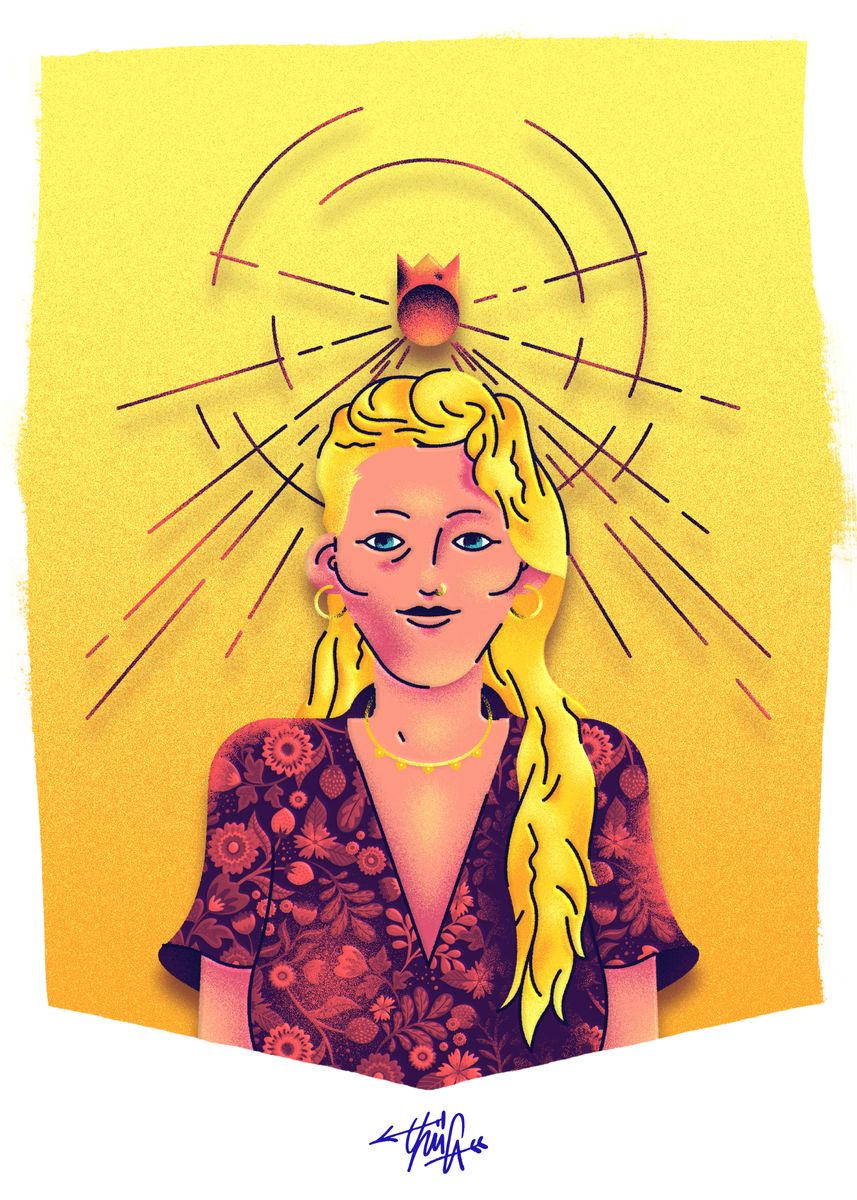 'JP the golden one' Poster, picture, metal print, paint by Martin Güth ...