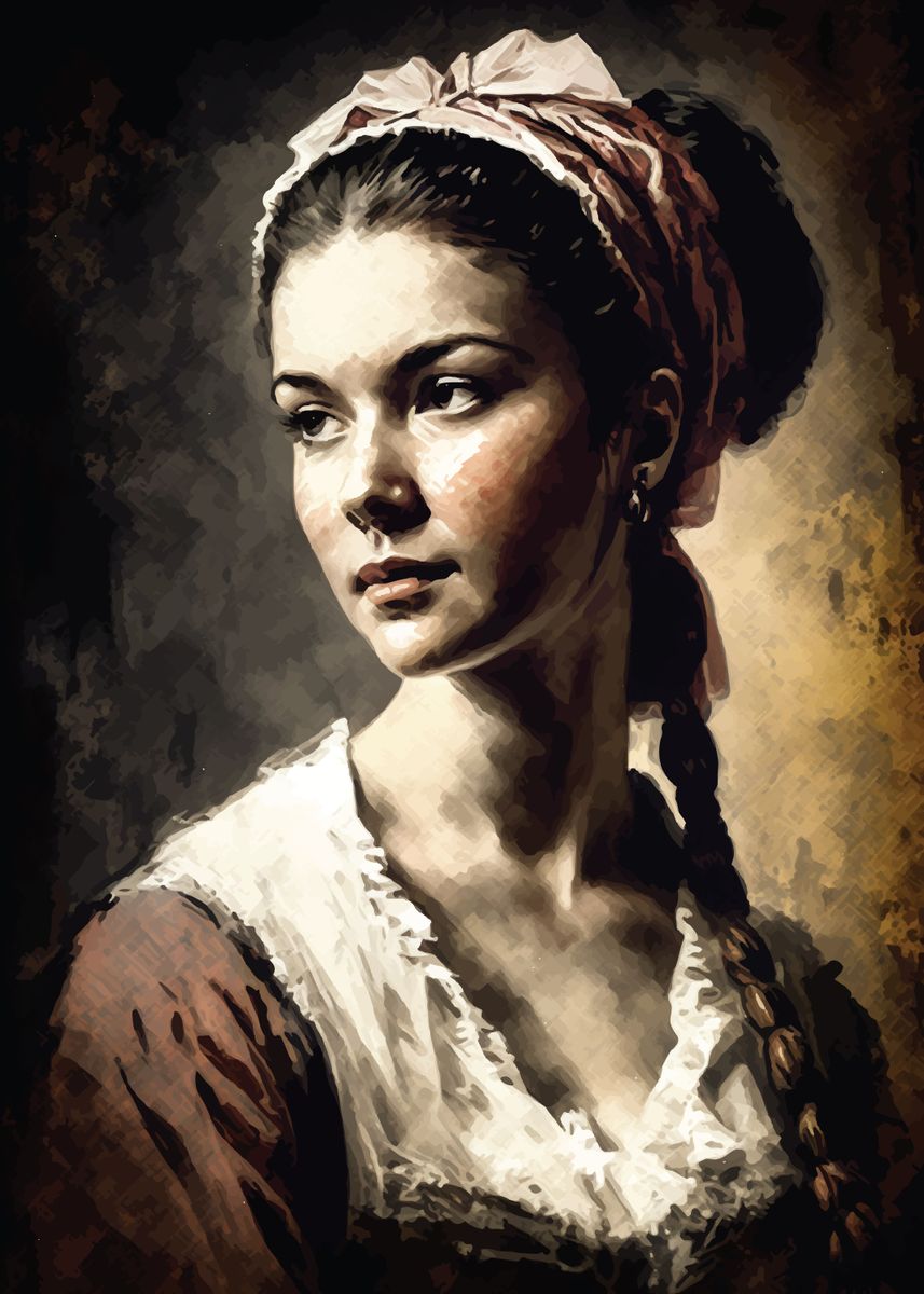 'The Painterly Woman' Poster, picture, metal print, paint by Anxhela ...