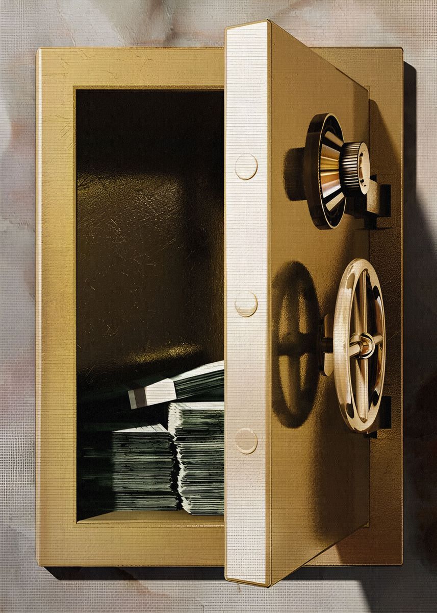 'Money Safe' Poster, picture, metal print, paint by Conceptual ...