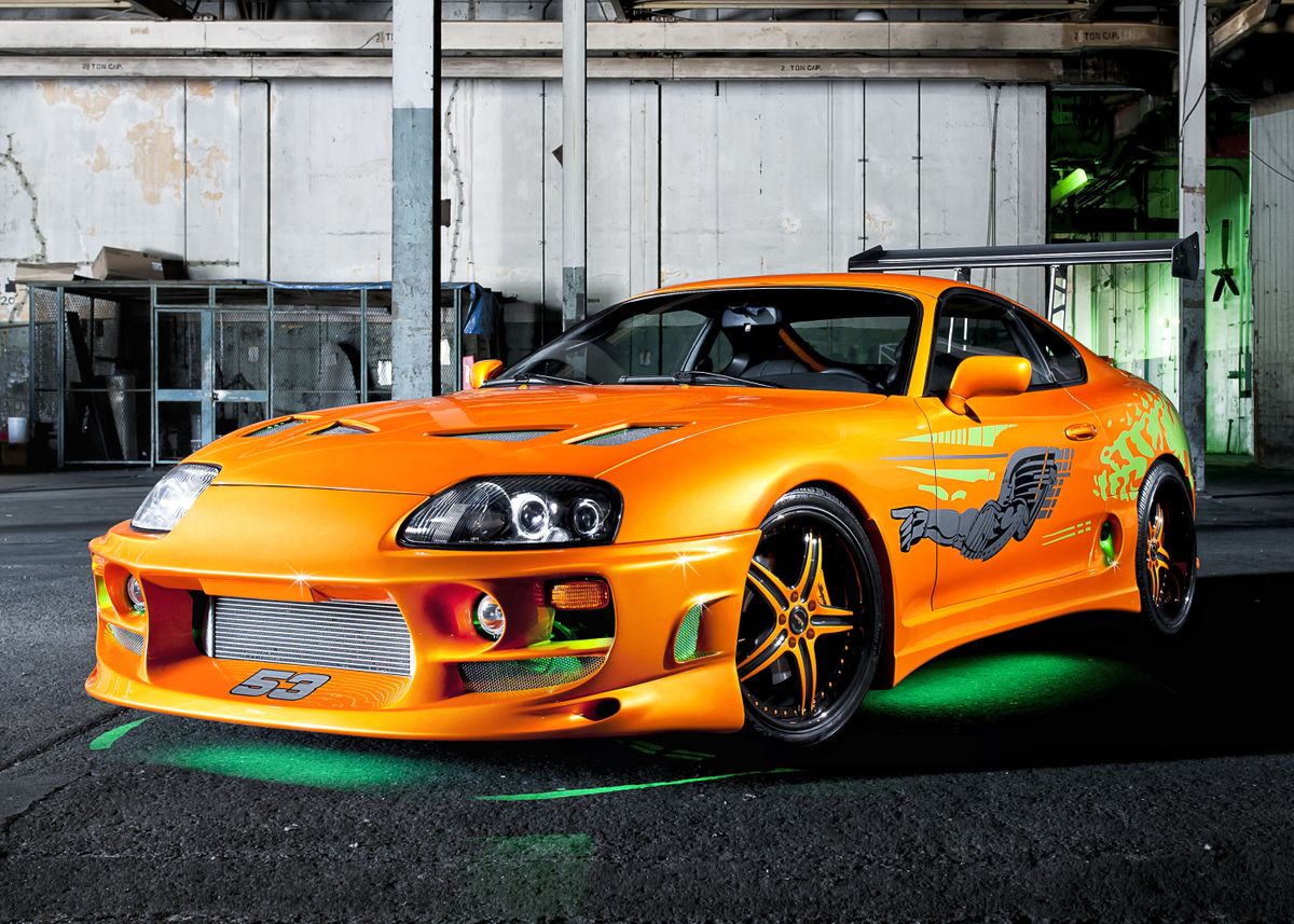 'TOYOTA SUPRA' Poster by Spot Cars | Displate