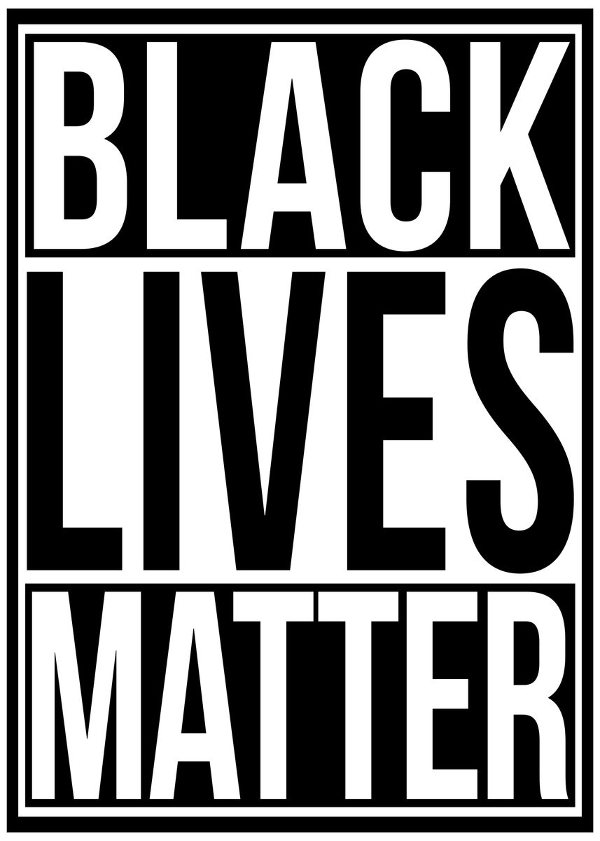 'Black Lives Matter' Poster, picture, metal print, paint by Bruce ...