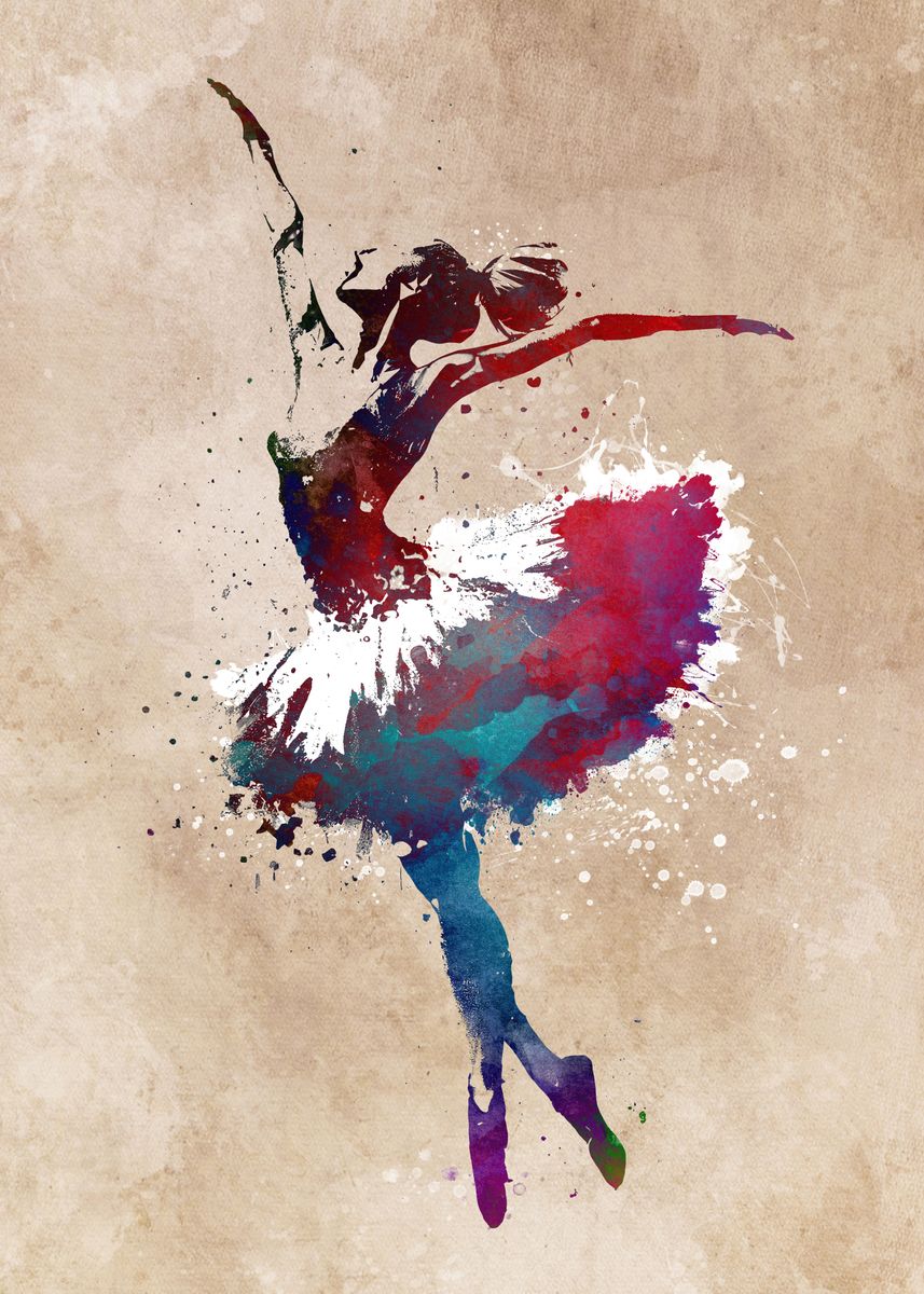 'Ballet dancer' Poster, picture, metal print, paint by JBJart Justyna ...