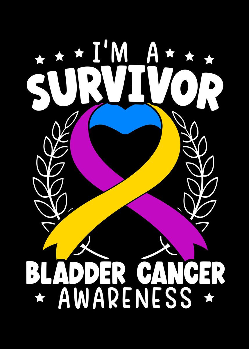 'Bladder Cancer Survivor' Poster, picture, metal print, paint by NAO ...