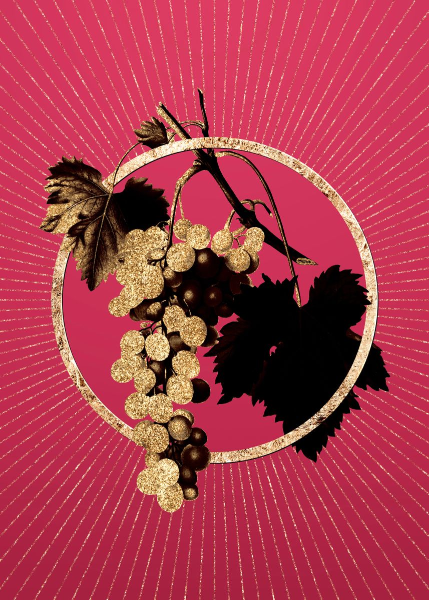 'Viva Magenta Muscat Grape' Poster, picture, metal print, paint by Holy ...