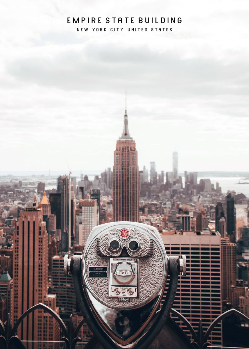 'Empire State Building ' Poster, picture, metal print, paint by Famous ...