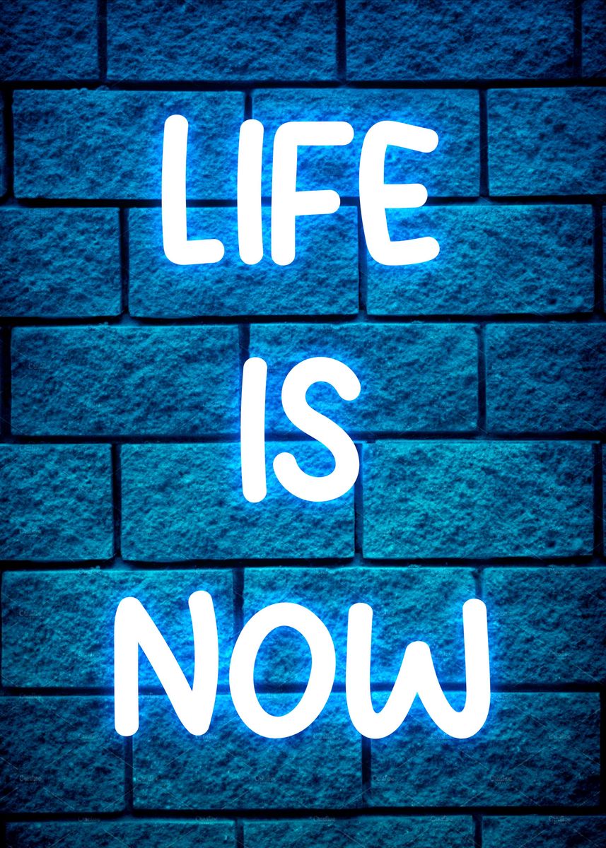 'neon quotes ' Poster by Lunzii Art | Displate