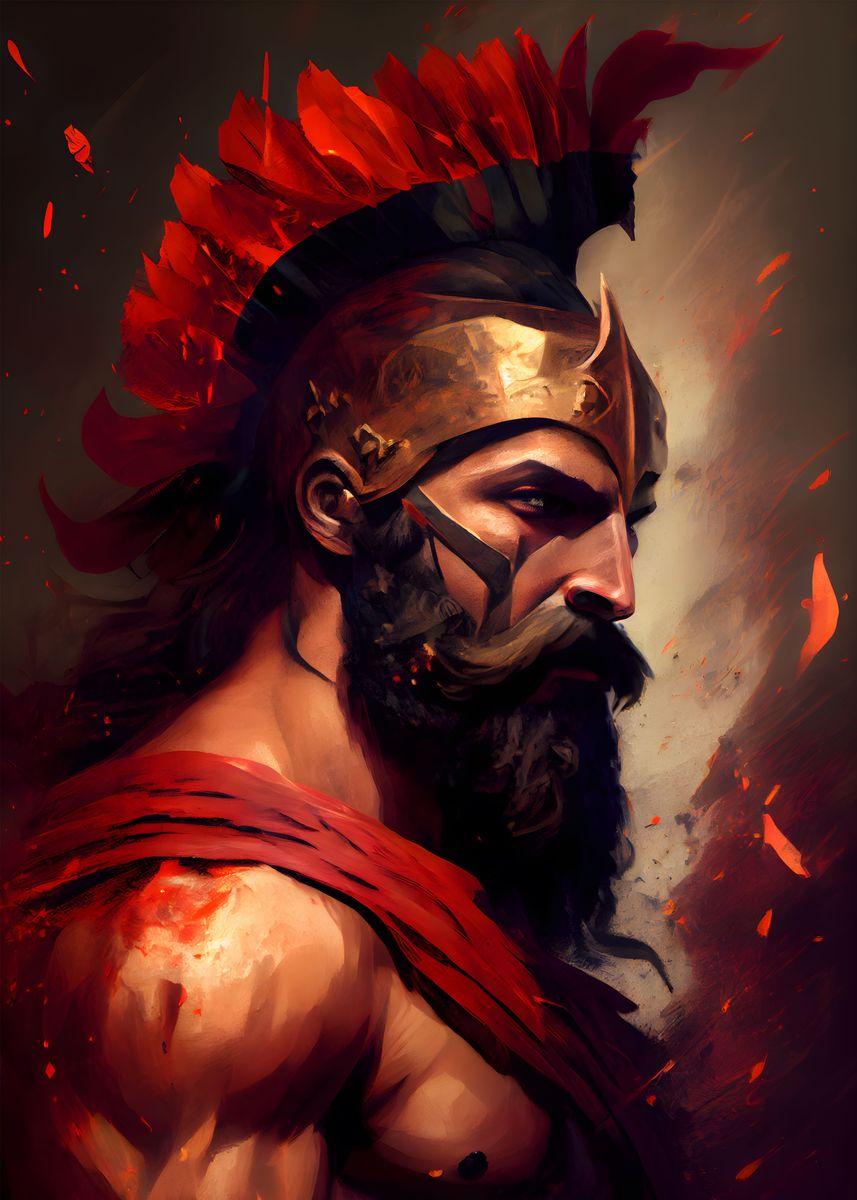 'King Of Sparta' Poster, picture, metal print, paint by GoodLifeImages ...