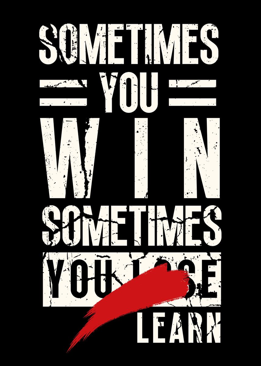 'Motivational Quote' Poster, picture, metal print, paint by Yess | Displate