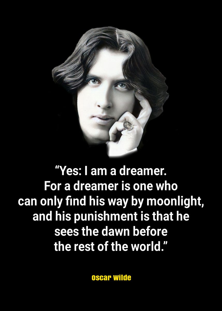 'Oscar Wilde Quotes' Poster, picture, metal print, paint by Angela ...