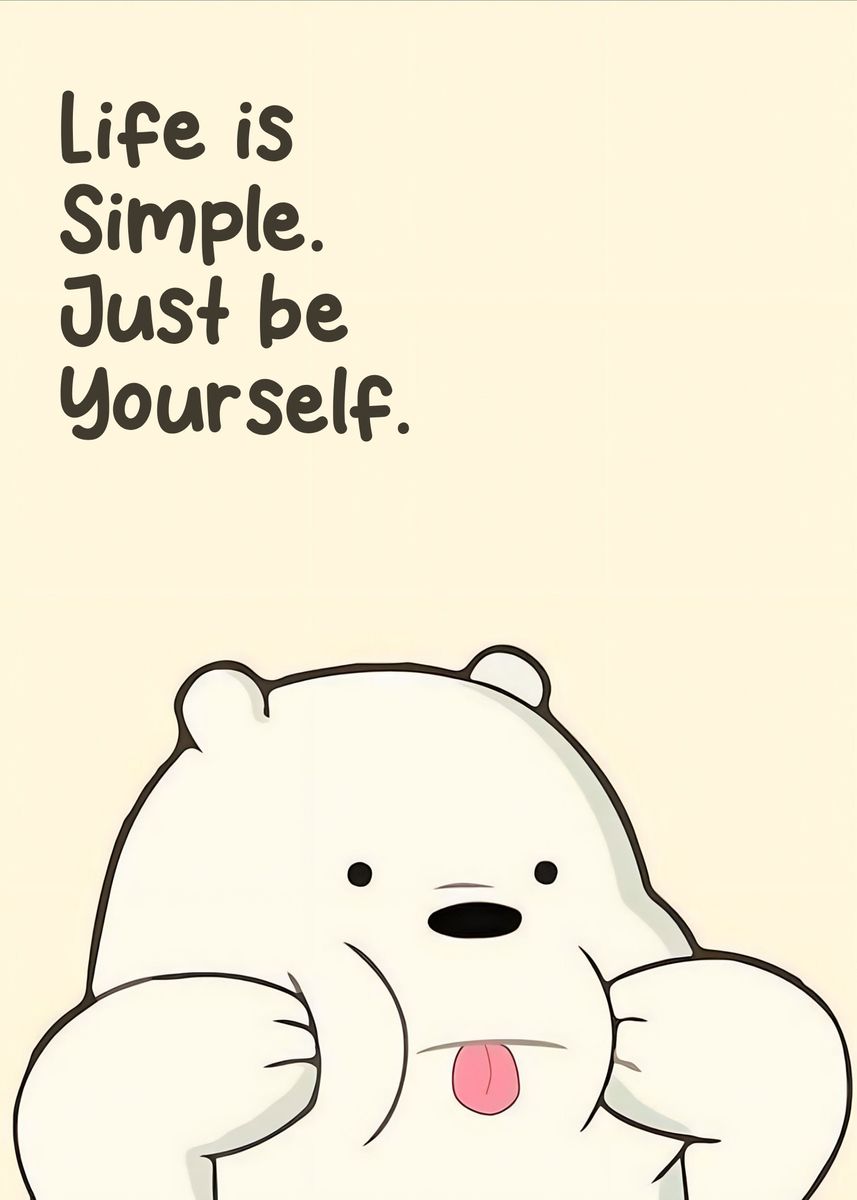 'bear cute ' Poster, picture, metal print, paint by Day1bun Art | Displate