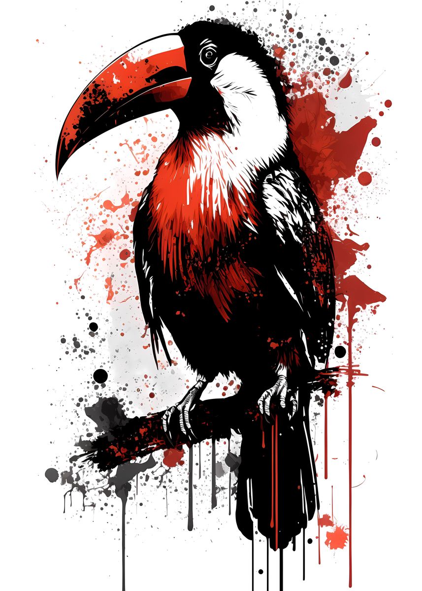 'Tucan Portrait' Poster, picture, metal print, paint by TortillaChief ...