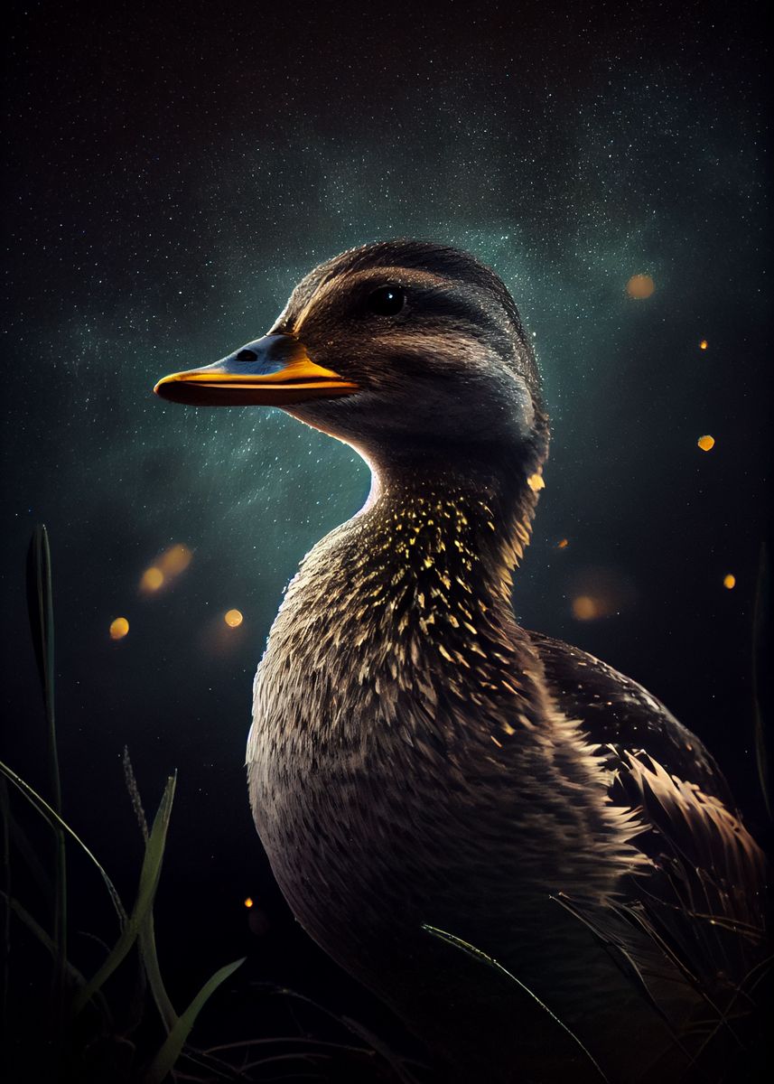 'Duck Night' Poster by DecoyDesign | Displate
