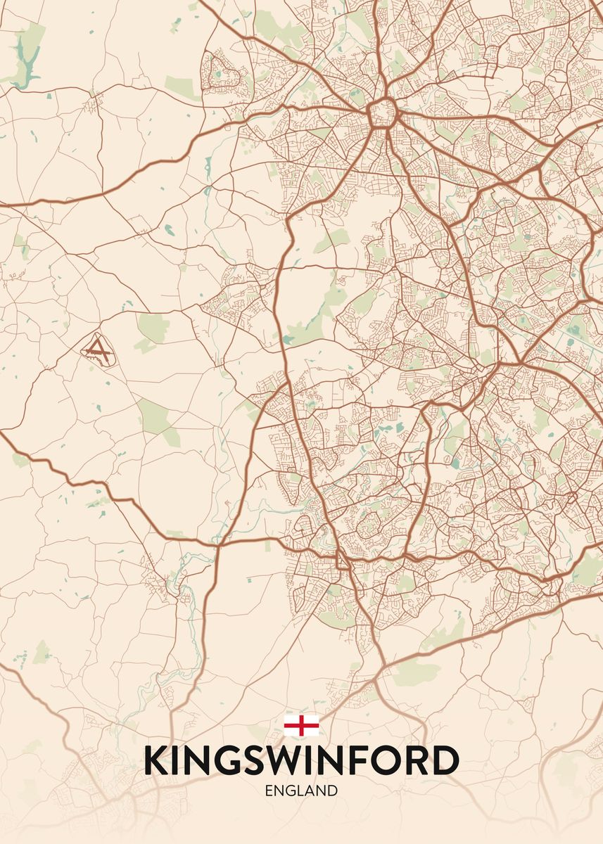 'Kingswinford UK' Poster by IMR Designs | Displate