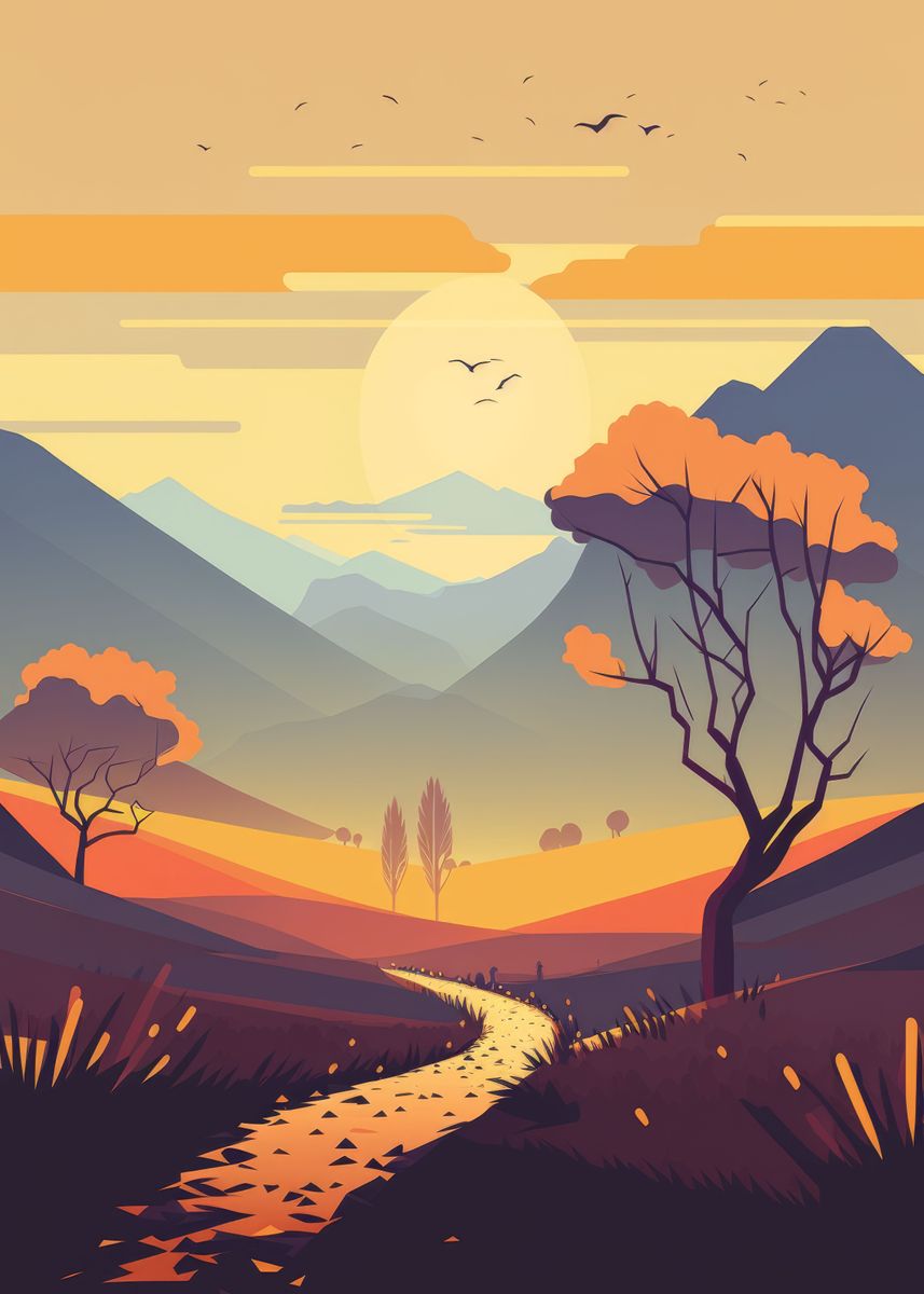 'Echoes of Nature' Poster, picture, metal print, paint by BnWDesigner ...