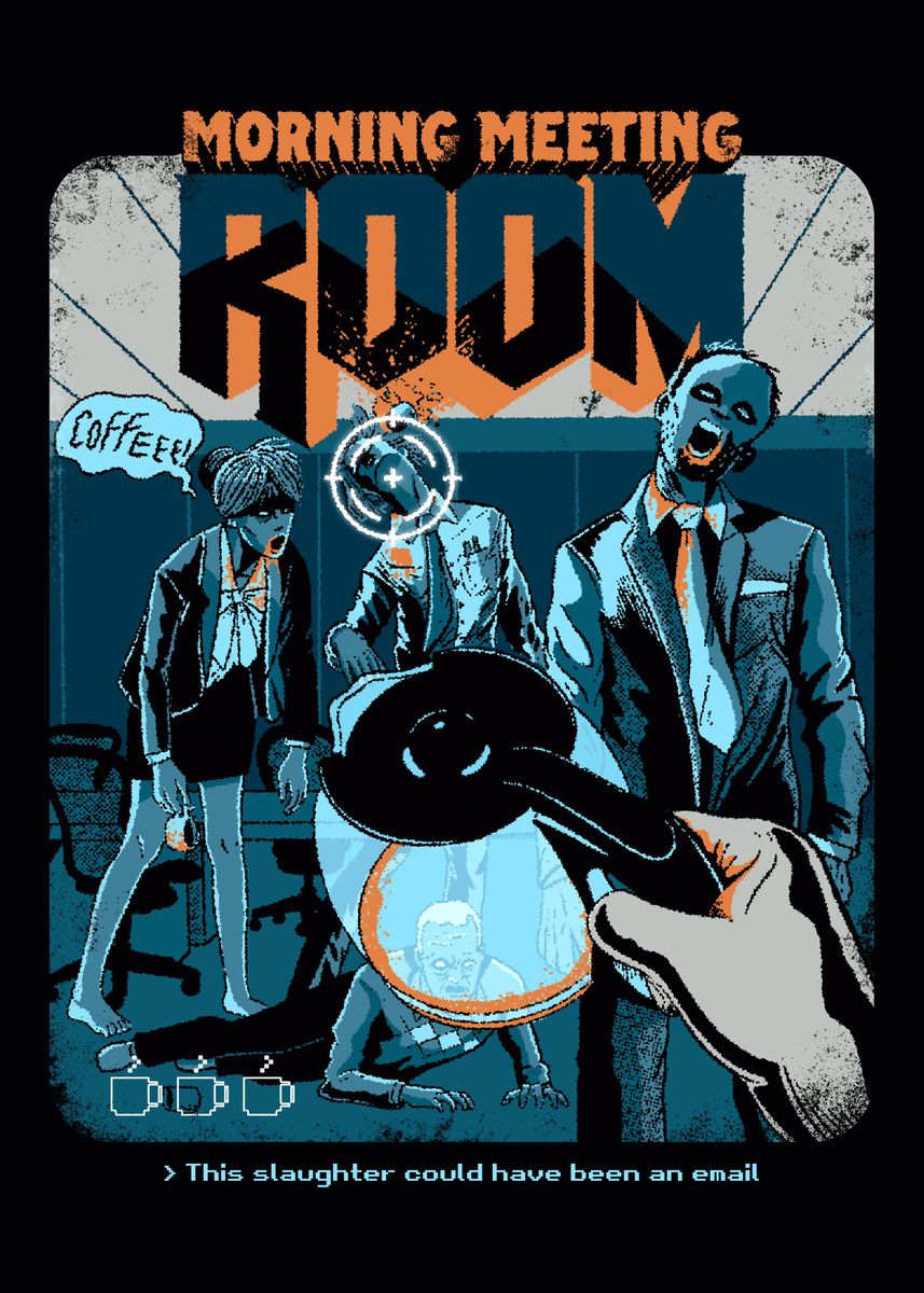 'Morning meeting' Poster, picture, metal print, paint by Pepe Rodriguez ...