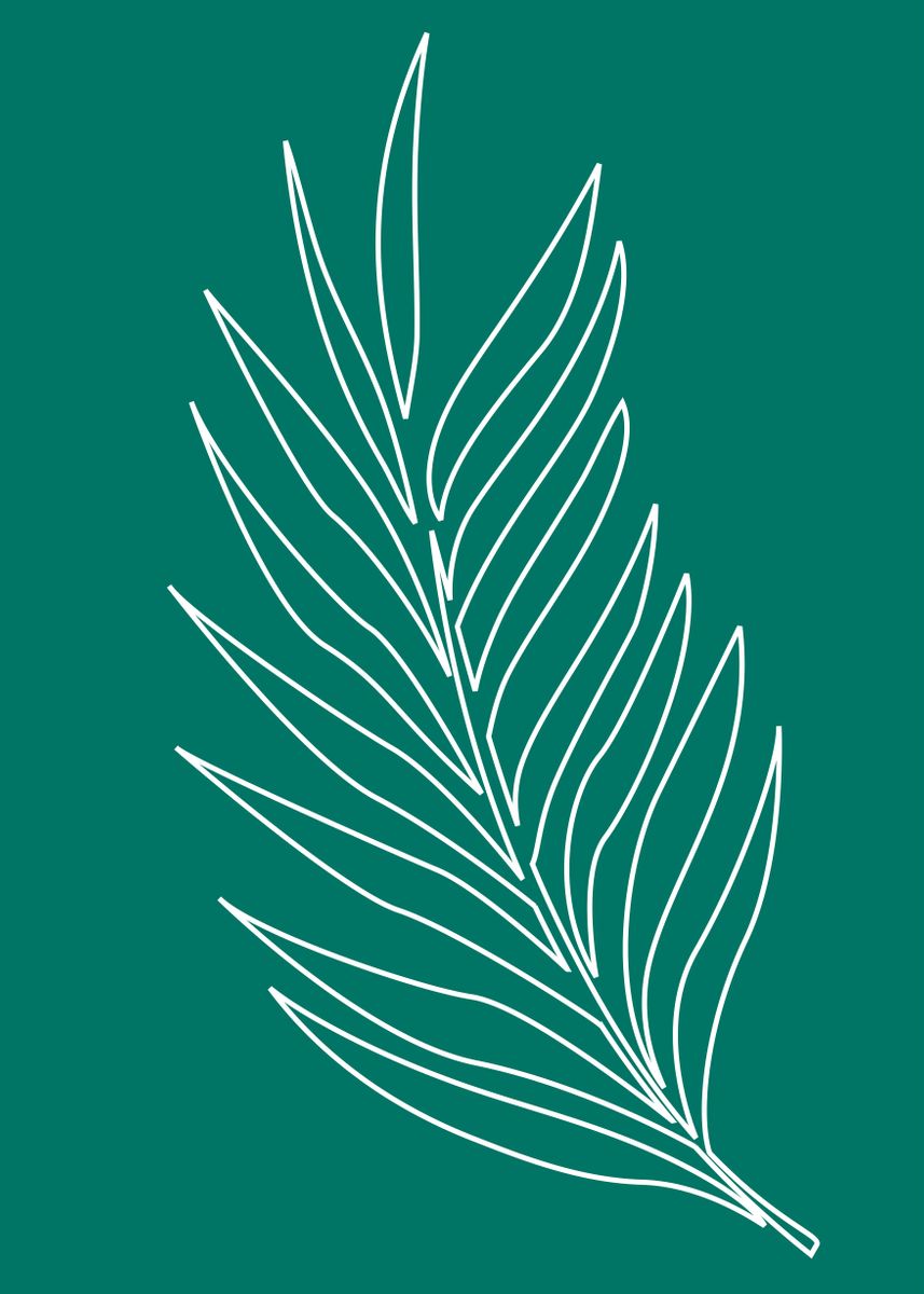 'leaf' Poster, picture, metal print, paint by NDesign | Displate