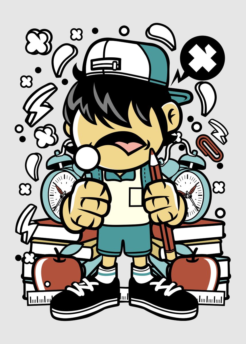 'Cartoon Illustration 391' Poster, picture, metal print, paint by Aloke ...