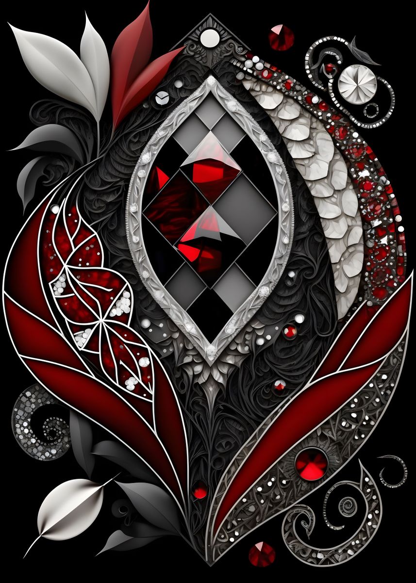 'Bejeweled Mosaic 06' Poster, picture, metal print, paint by Misty ...