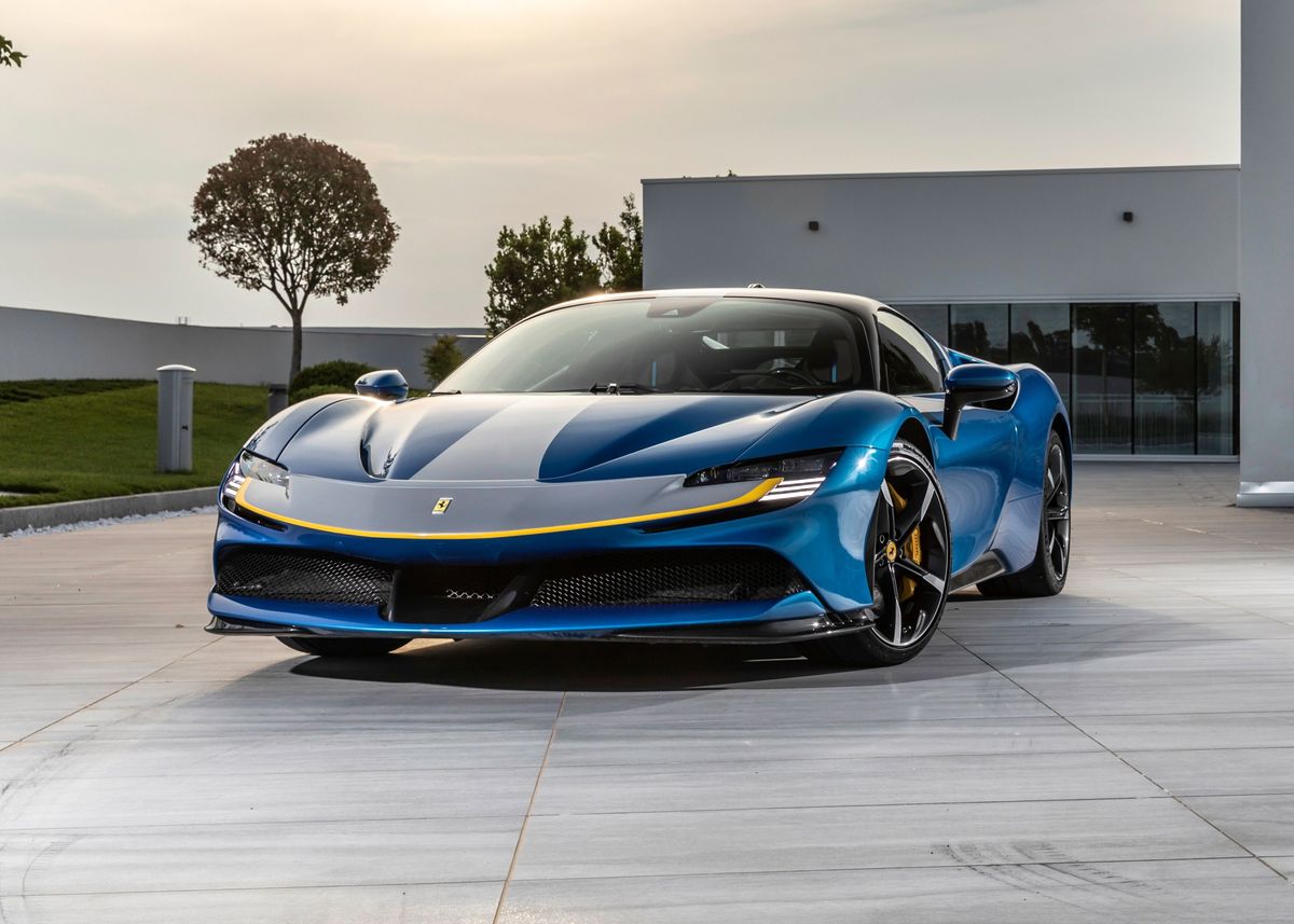 'Ferrari sf90 ' Poster by El Object | Displate