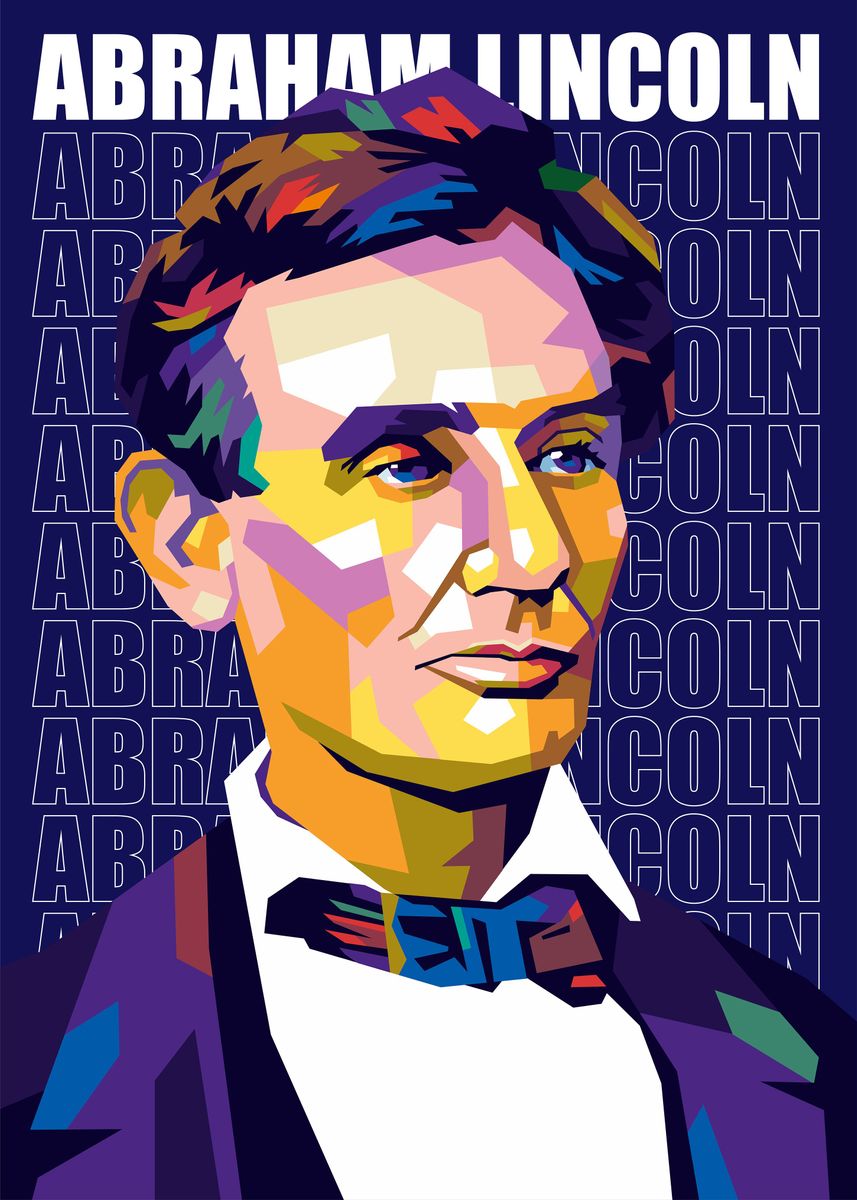 'Abraham Lincoln' Poster, picture, metal print, paint by Erick Sato ...