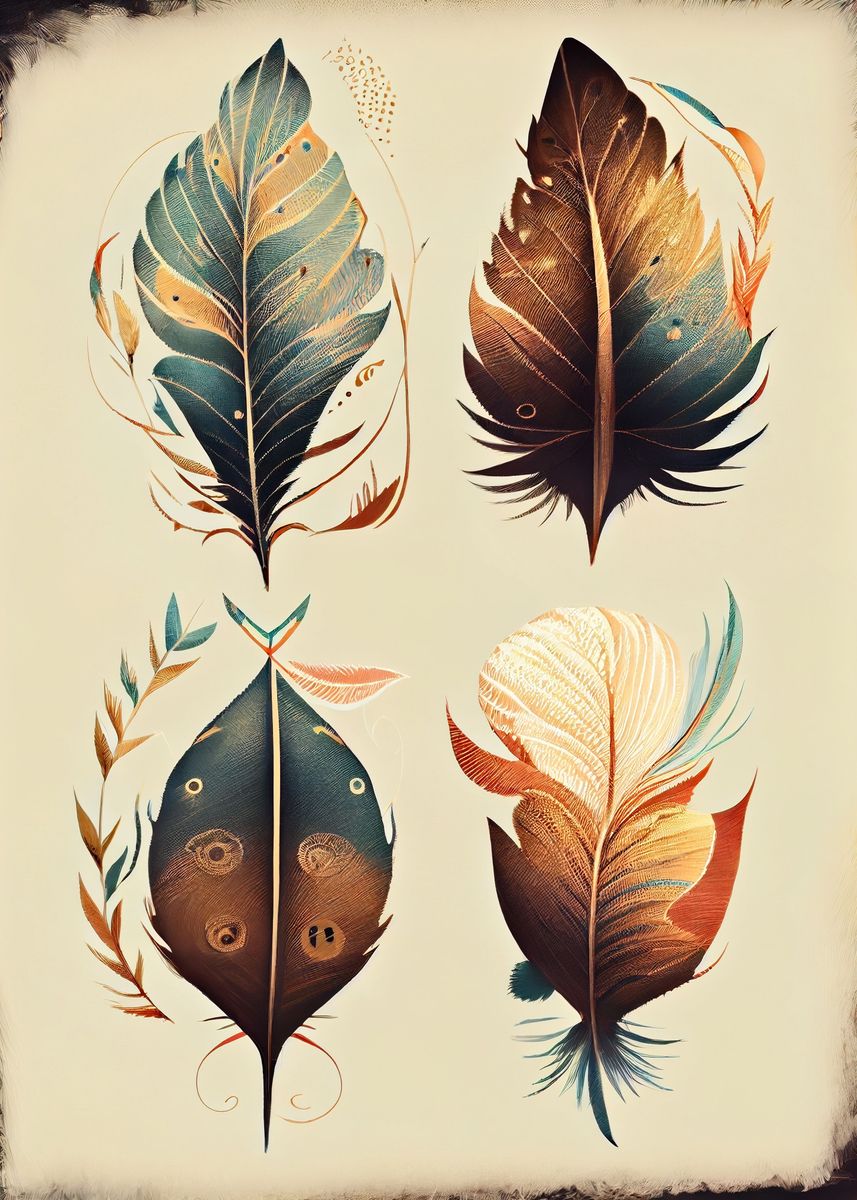 'Delicate Aquatic Plumes' Poster, picture, metal print, paint by Steel ...