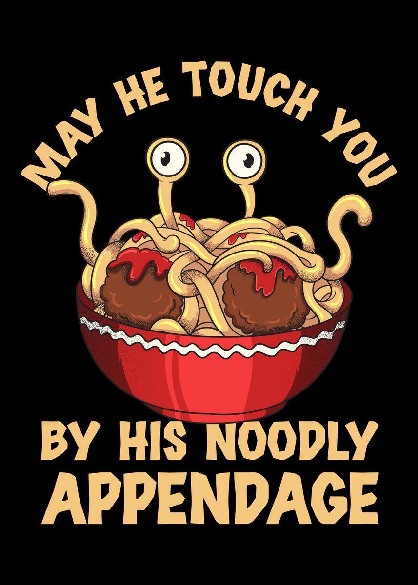 'Flying Spaghetti Monster' Poster by AestheticAlex | Displate