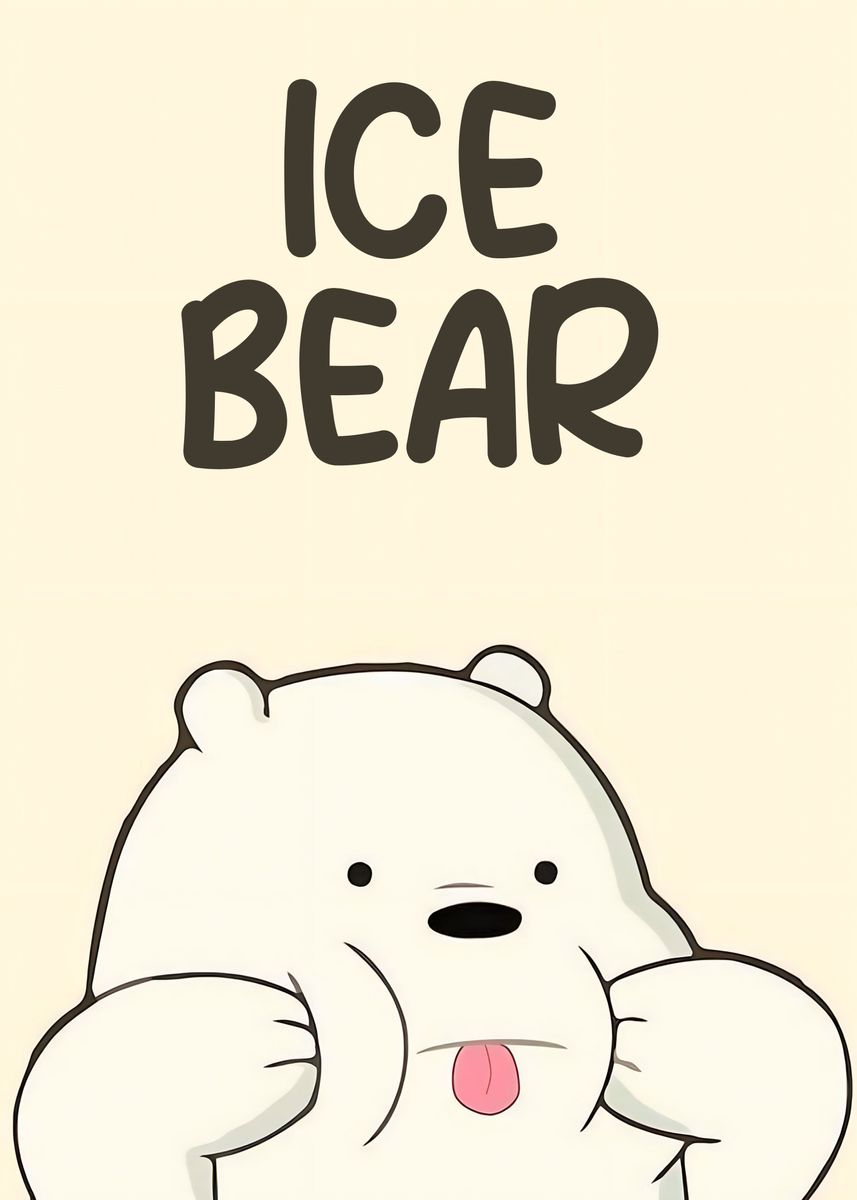 'bear cute ' Poster, picture, metal print, paint by Day1bun Art | Displate