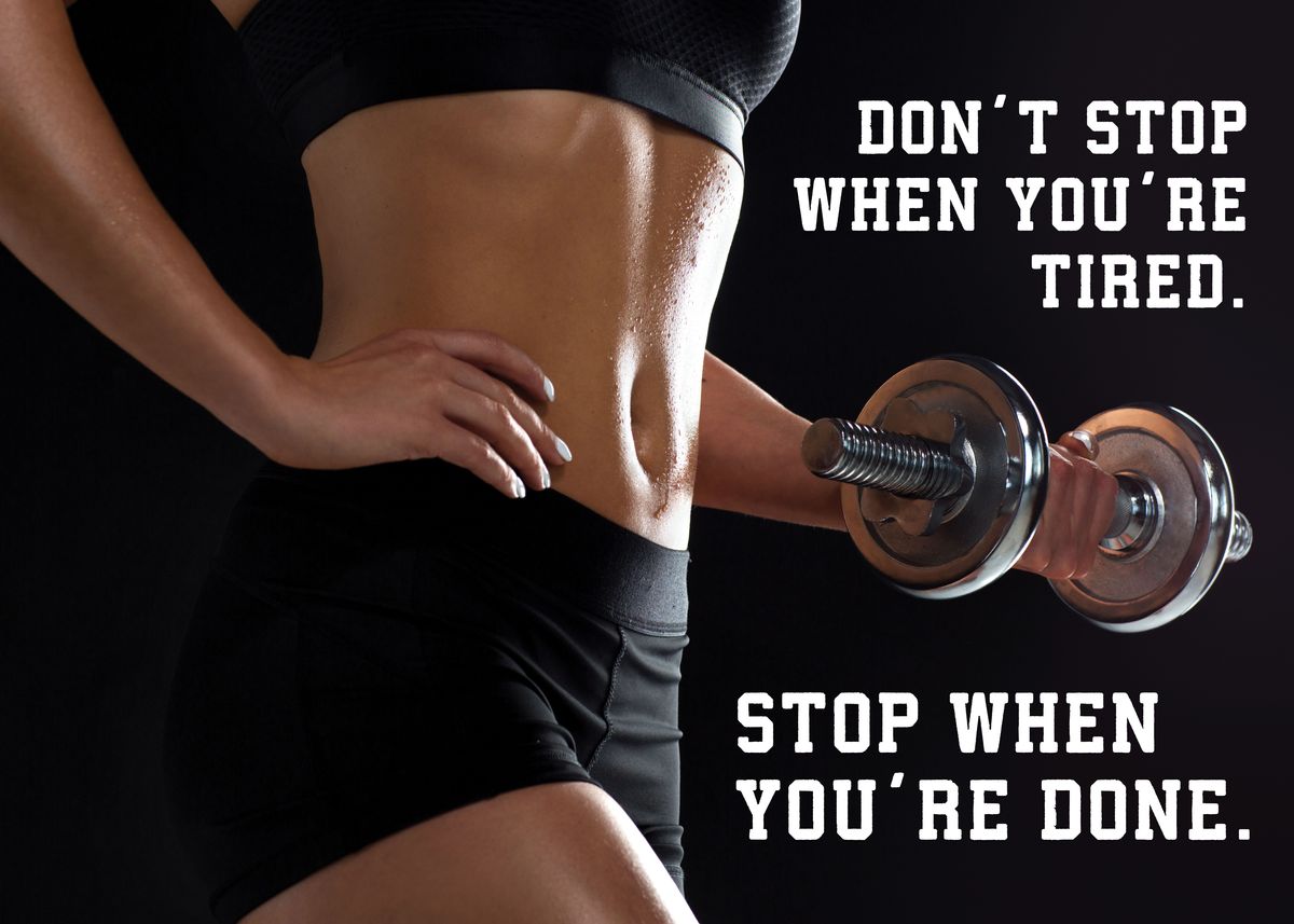 'Stop When You Are Done' Poster by CHAN | Displate