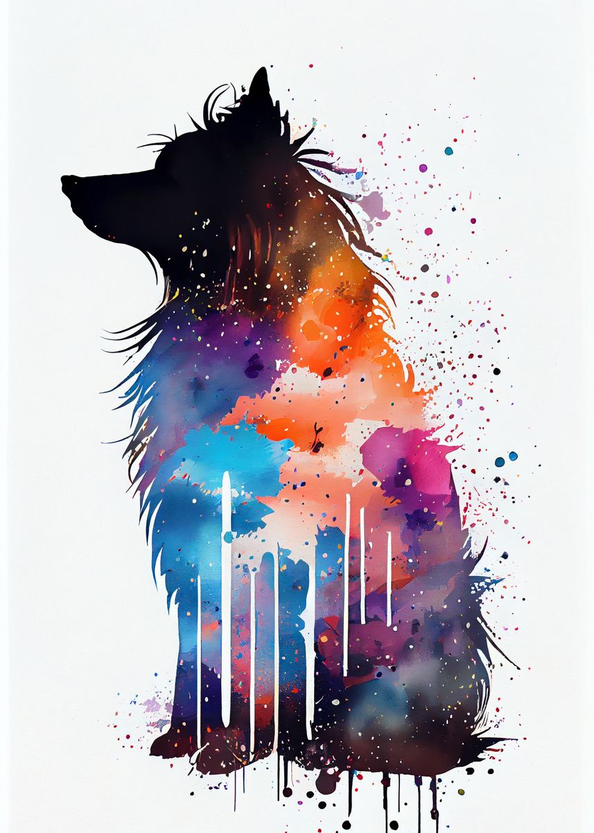 'Shetland Sheepdog Mini Col' Poster by FavoritePlates | Displate